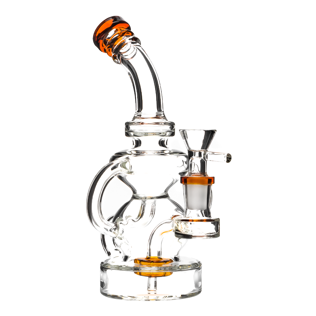 HB King 8" Hourglass Tubed Perc Water Pipe – The High Culture Shop